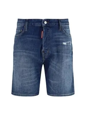 Dsquared2 Denim Bermuda Shorts - Blue