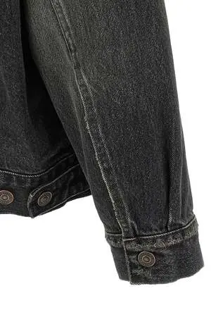 Balenciaga Denim Jacket With Used Effect