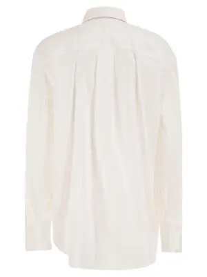 Brunello Cucinelli Stretch Cotton Shirt - White