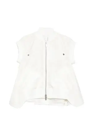 Sacai Wool And Nylon Vest - Multicolor