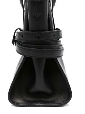 Moschino Tie Me Small Leather Handbag