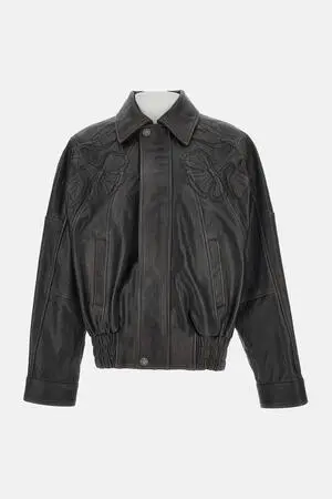Women's Embroidered Leather Jackets