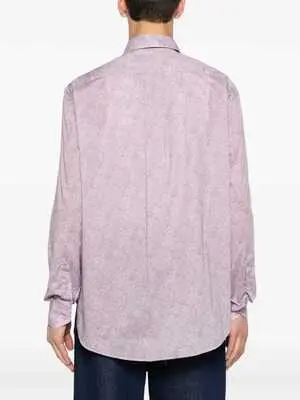 Etro Camicia Con Bottoni E Stampa Paisley