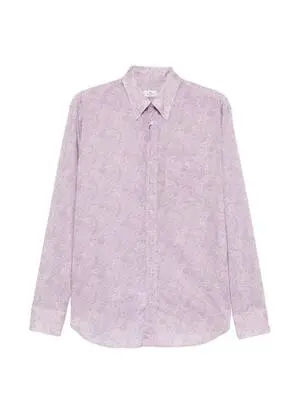 Etro Camicia Con Bottoni E Stampa Paisley - Multicolor