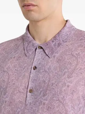 Etro Polo Shirt With Floral Pattern - Multicolor