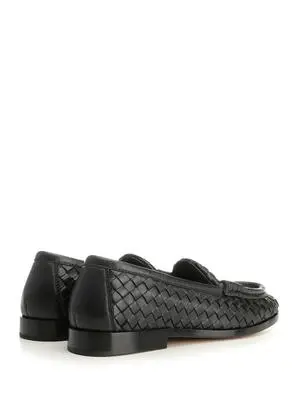 Bottega Veneta Silenzio Moccasins - Black