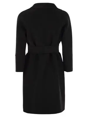 Max Mara Arona Virgin Wool Coat - Black