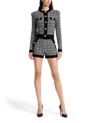Balmain Cotton Tweed Shorts