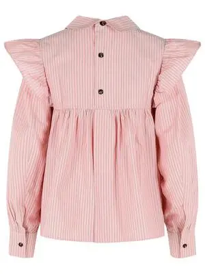 GANNI Cotton Blouse - Pink