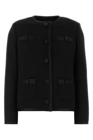 Dolce & Gabbana Wool Blend Blazer - Black