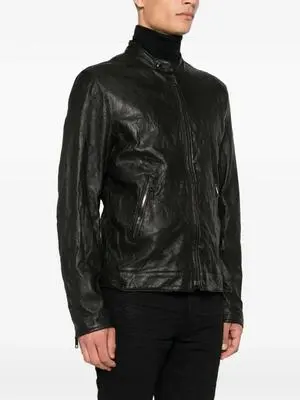 Dolce & Gabbana Lambskin Zip-up Jacket
