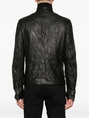 Dolce & Gabbana Lambskin Zip-up Jacket