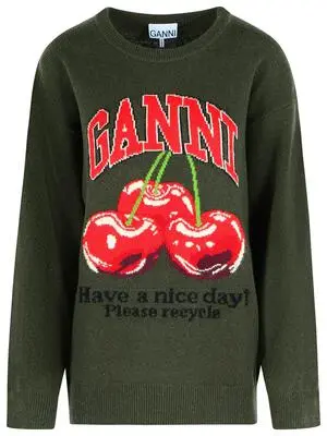 GANNI Wool Blend Sweater