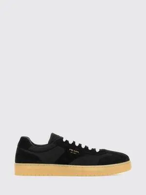 Prada Suede And Re-nylon Sneakers - Black