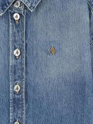 Attico Bomber Blue Denim Shirt - Multicolor