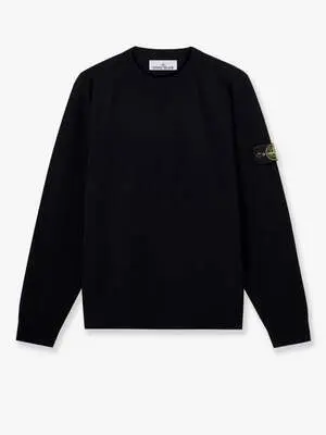 Stone Island Virgin Wool Blend Sweater - Black