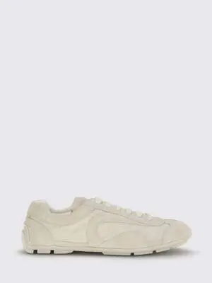 Prada Prada Men Montecarlo Re-Edition 2005 Sneakers Prada In Re-Nylon And Suede Cream
