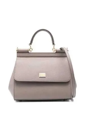 Dolce & Gabbana Leather Tote Bag - Brown
