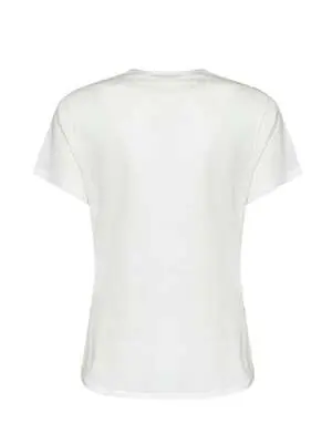Fendi Ivory Cotton Jersey T-shirt With Noi Print - Multicolor