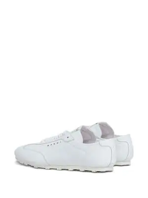 Marni Leather Lace-up Sneakers - White