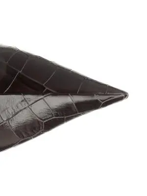 Attico Crocodile-effect Leather Boots - Brown