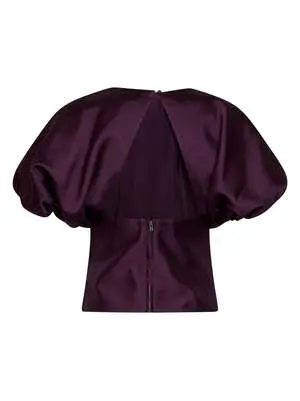 SELF-PORTRAIT Taffeta Short-sleeved Top - Multicolor