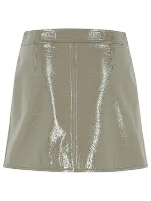 COURREGES Reedition' Grey Polyester Blend Miniskirt