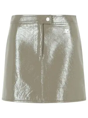 COURREGES COURREGES Polyester Blend Miniskirt Gray