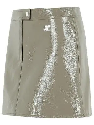 COURREGES Polyester Blend Miniskirt - Gray