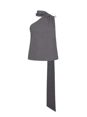 Giuseppe Di Morabito Virgin Wool One-shoulder Top - Multicolor