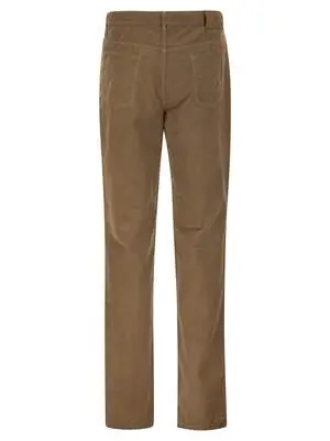 Brunello Cucinelli Five-pocket Cotton Corduroy Trousers - Brown