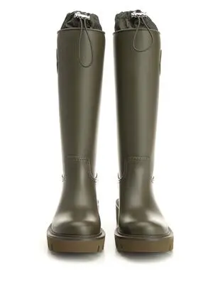Moncler Kickstream High Rain Boots - Green