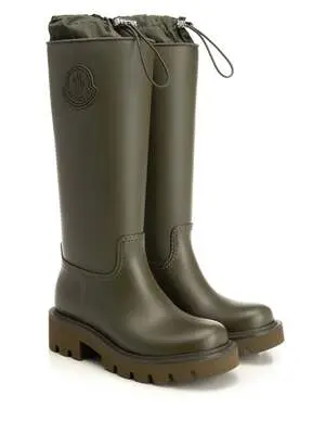 Moncler Knee High Rain Boots - Green