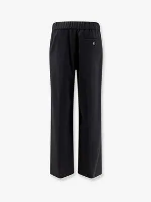 Loewe Wool Trousers With Logo Detail