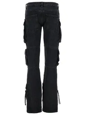 Attico Essie Cargo Jeans - Black