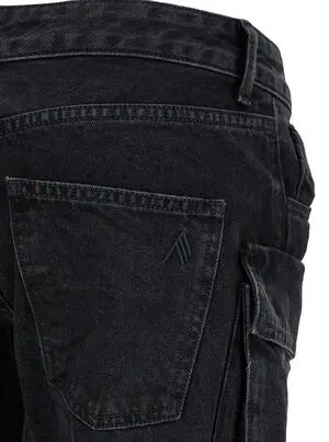 Attico Essie Cargo Jeans - Black