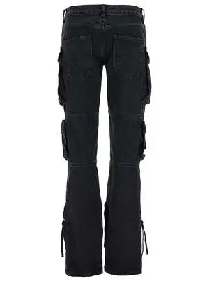 Attico Essie Cargo Jeans - Black