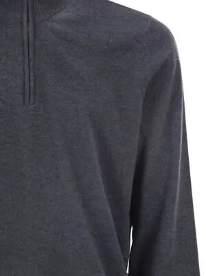 Brunello Cucinelli Cashmere Turtleneck Sweater With Zipper