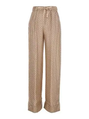 Herno Silk Printed Trousers - Multicolor