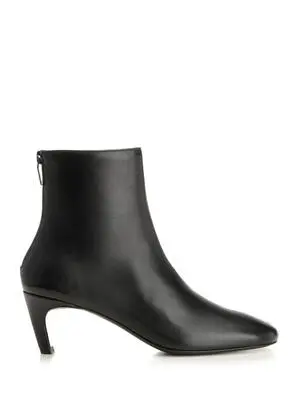 TOTEME Nappa Leather Ankle Boots - Black