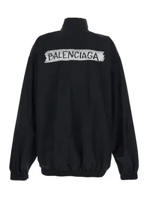 Balenciaga Cotton Blend Logo Jacket
