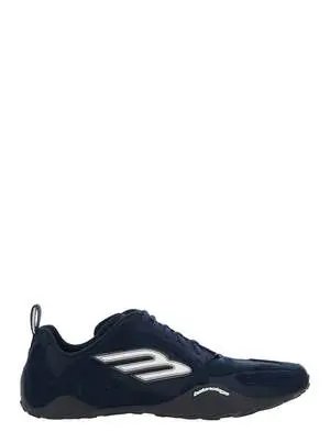 Balenciaga Sneaker 'monday Ultra' Low Top With Logo Detail On The Side And Velvet Inserts In Blue Tech Fabric For - Multicolor