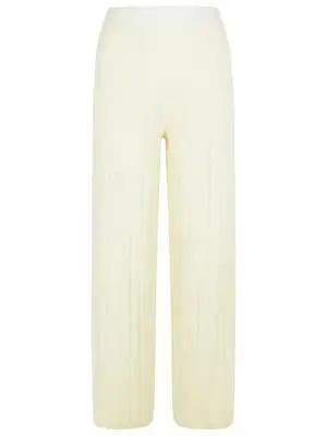 Max Mara Jardin' Cachemire Jogger Pants - White