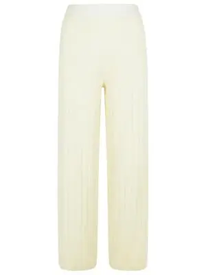 Max Mara Jardin' Cachemire Jogger Pants - White