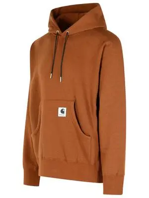 Sacai Charhartt Work In Progress' Cotton Sweatshirt - Brown