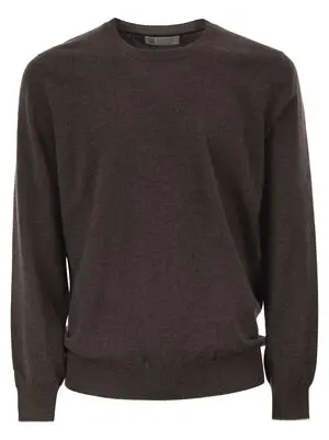Brunello Cucinelli Pure Cashmere Crew-neck Sweater - Brown