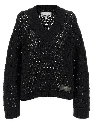 Ganni V Neck Sweaters For Women