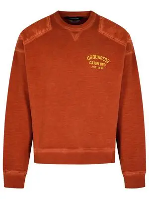 Dsquared2 Cypro' Earthenware Cotton Sweatshirt