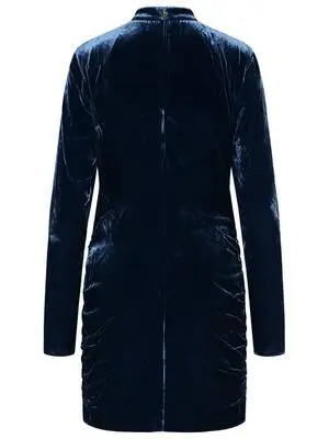 ROTATE BY BIRGER CHRISTENSEN Vilma Silk Blend Dress - Blue