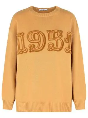 Max Mara Max Mara Camel Wool And Cashmere Sweater Women Cream